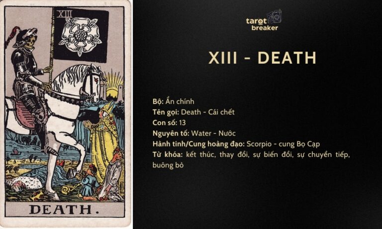 XIII - Death - Ý Nghĩa Lá Death - Tarot Breaker
